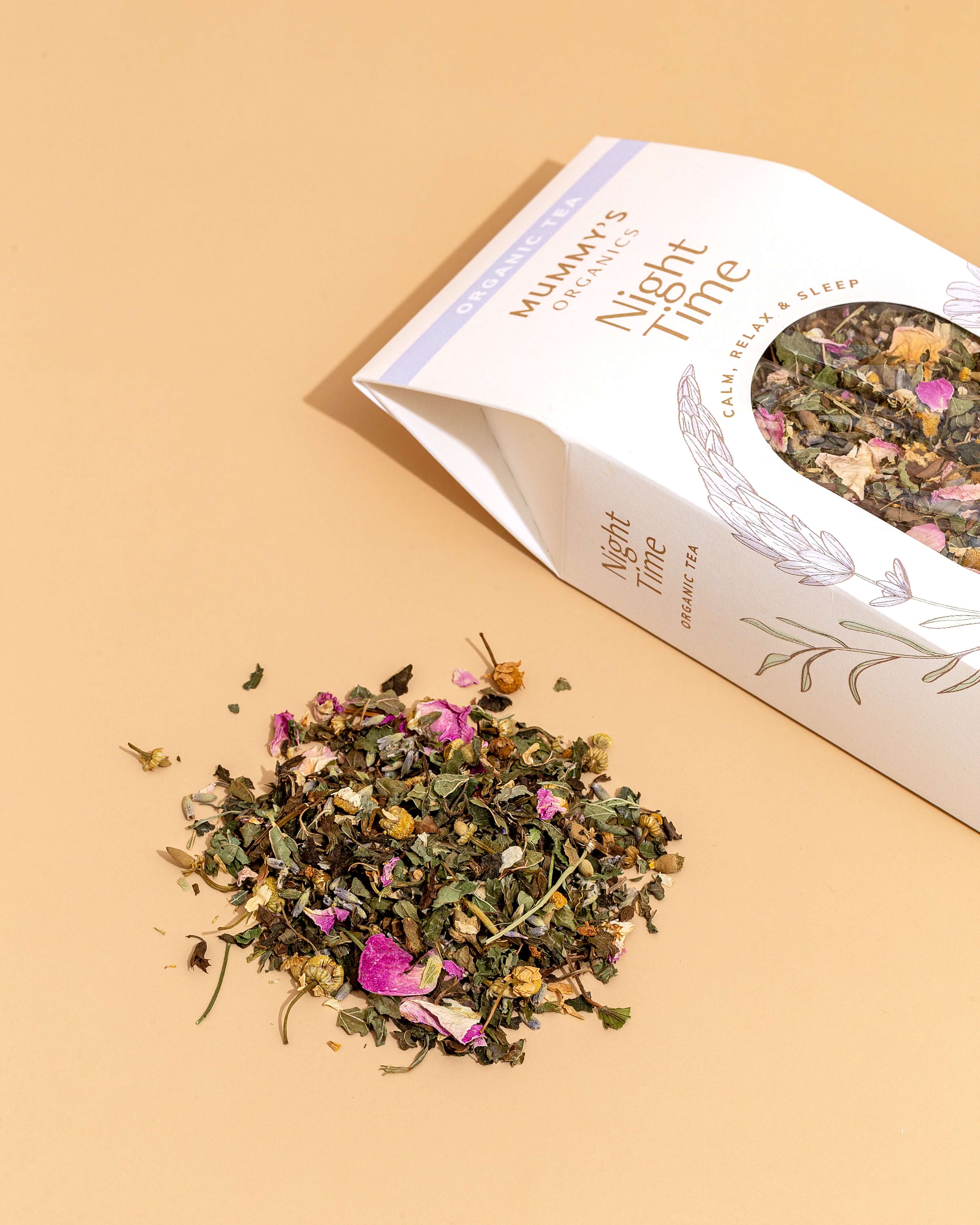Organic Night Time Tea | Calming Herbal Blend for Better Sleep